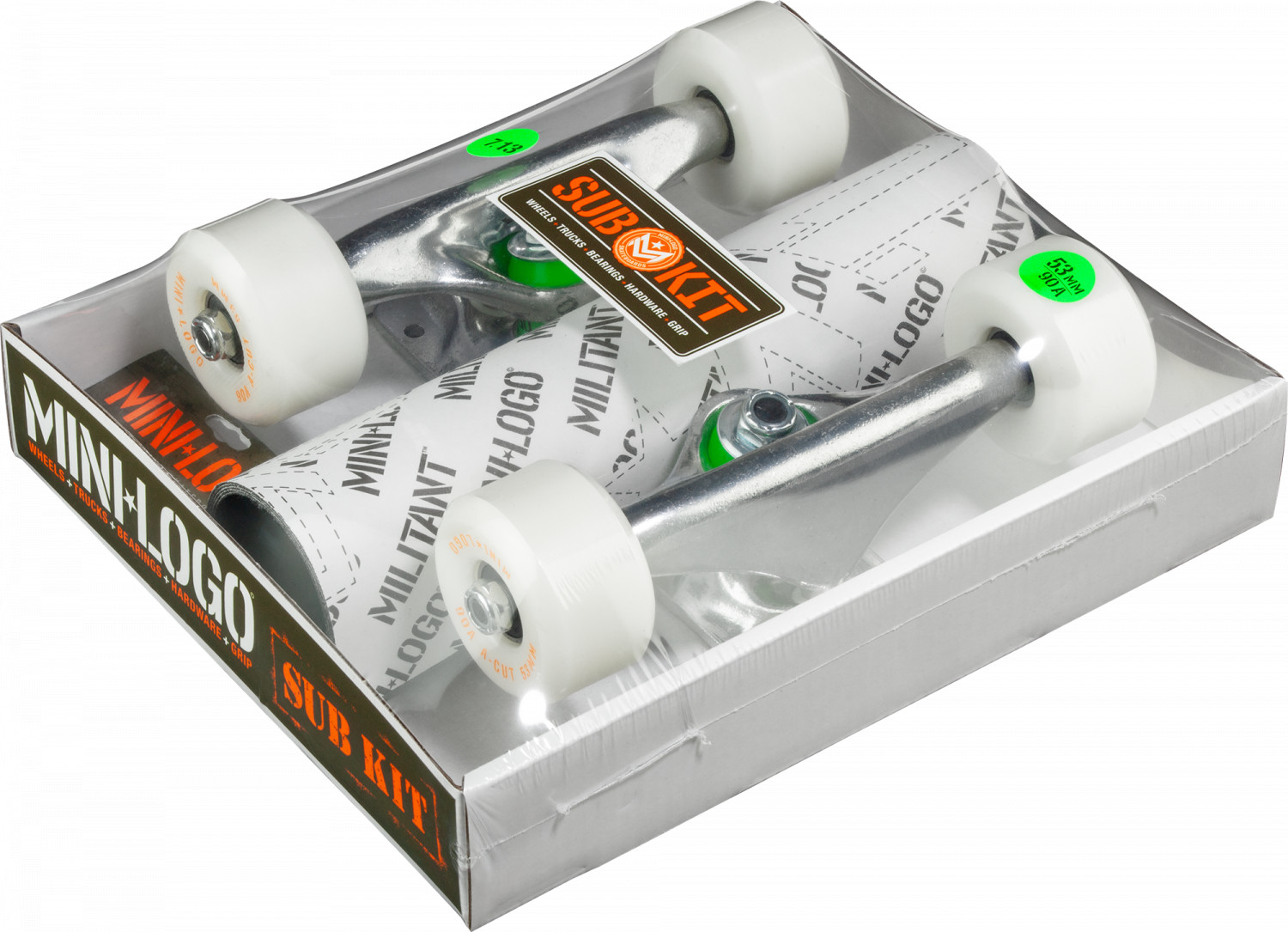 Mini Logo Sub Assembly Kit - 7.13" ML trucks, 53mm x 90A wheels, ML ...
