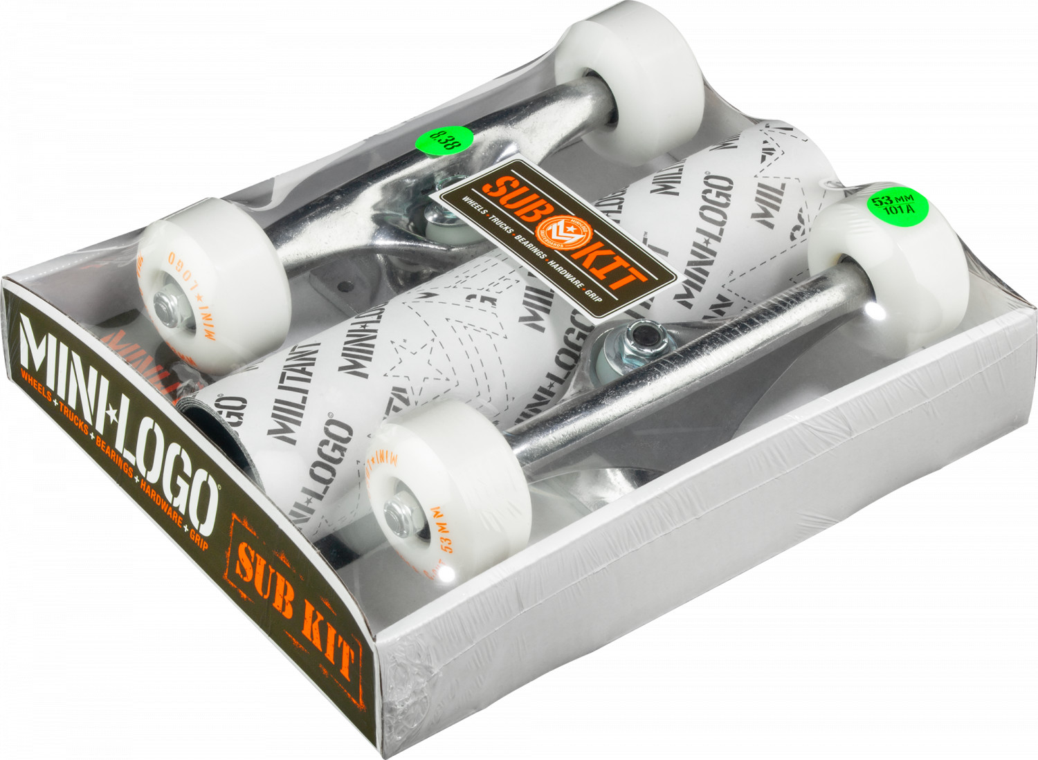 Mini Logo Sub Assembly Kit - 8.38" ML trucks, 53mm x 101A wheels, ML ...