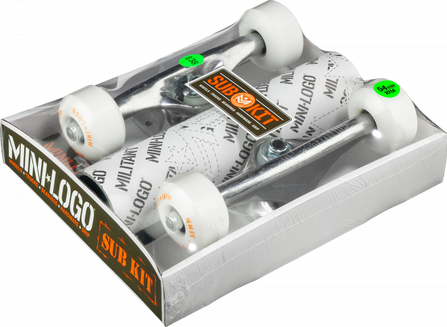 Mini Logo Sub Assembly Kit - 8.38" ML trucks, 54mm x 101A wheels, ML ...