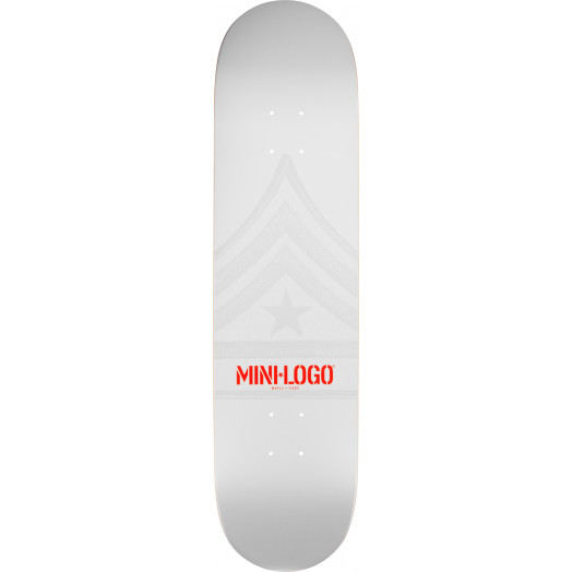 Mini Logo Quartermaster Skateboard Deck 112 White - 7.75 x 31.75 - Mini ...